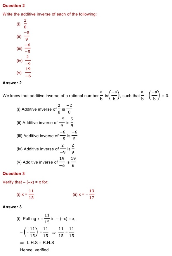 NCERT Solutions For Class 8 Mathematics Chapter 1 Rational Numbers NCERT Solutions For Class 8 Mathematics Chapter 1 Rational Numbers