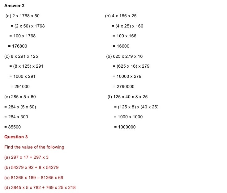 NCERT Solutions For Class 6 Mathematics Chapter 2 Whole Numbers